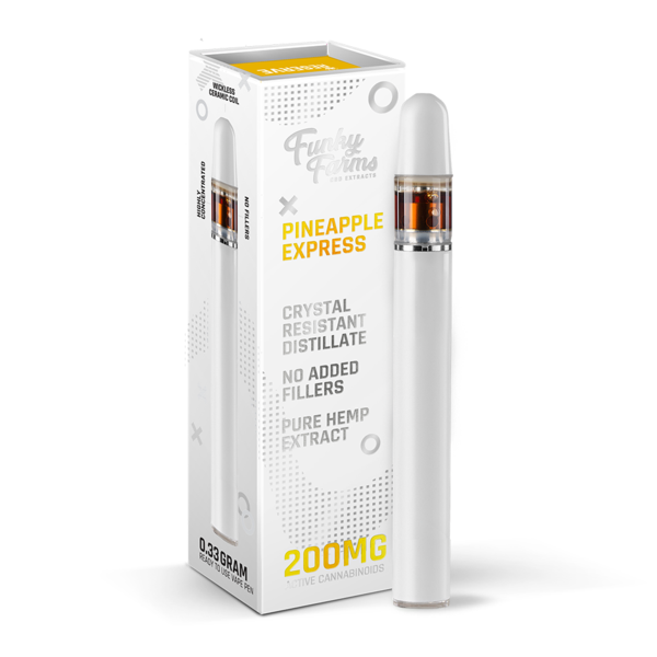 Funky Farms CBD Disposable Vape Pen Pineapple Express 200mg Funky Farms CBD Disposable Vape Pen Pineapple Express 200mg