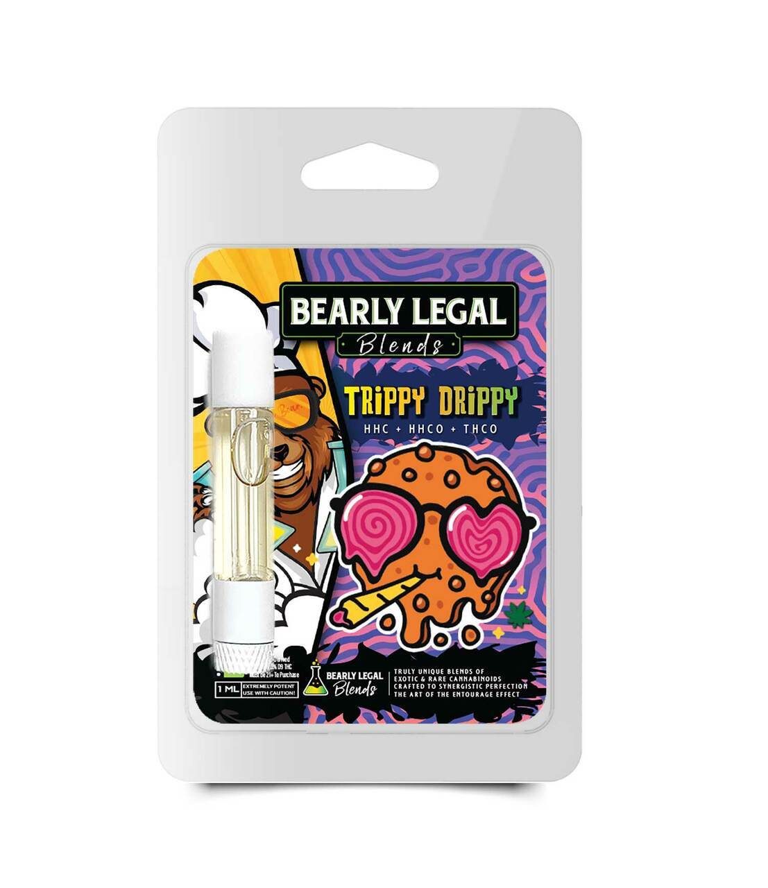 Bearly Legal Trippy Drippy Vape Cartridge Forbidden Fruit 2ml - Dr.Ganja