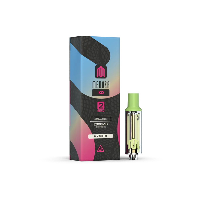 Medusa Knockout Blend Vape Cartridge Cereal Milk 2g - Dr.Ganja Medusa Knockout Blend Vape Cartridge Cereal Milk 2g - Dr.Ganja