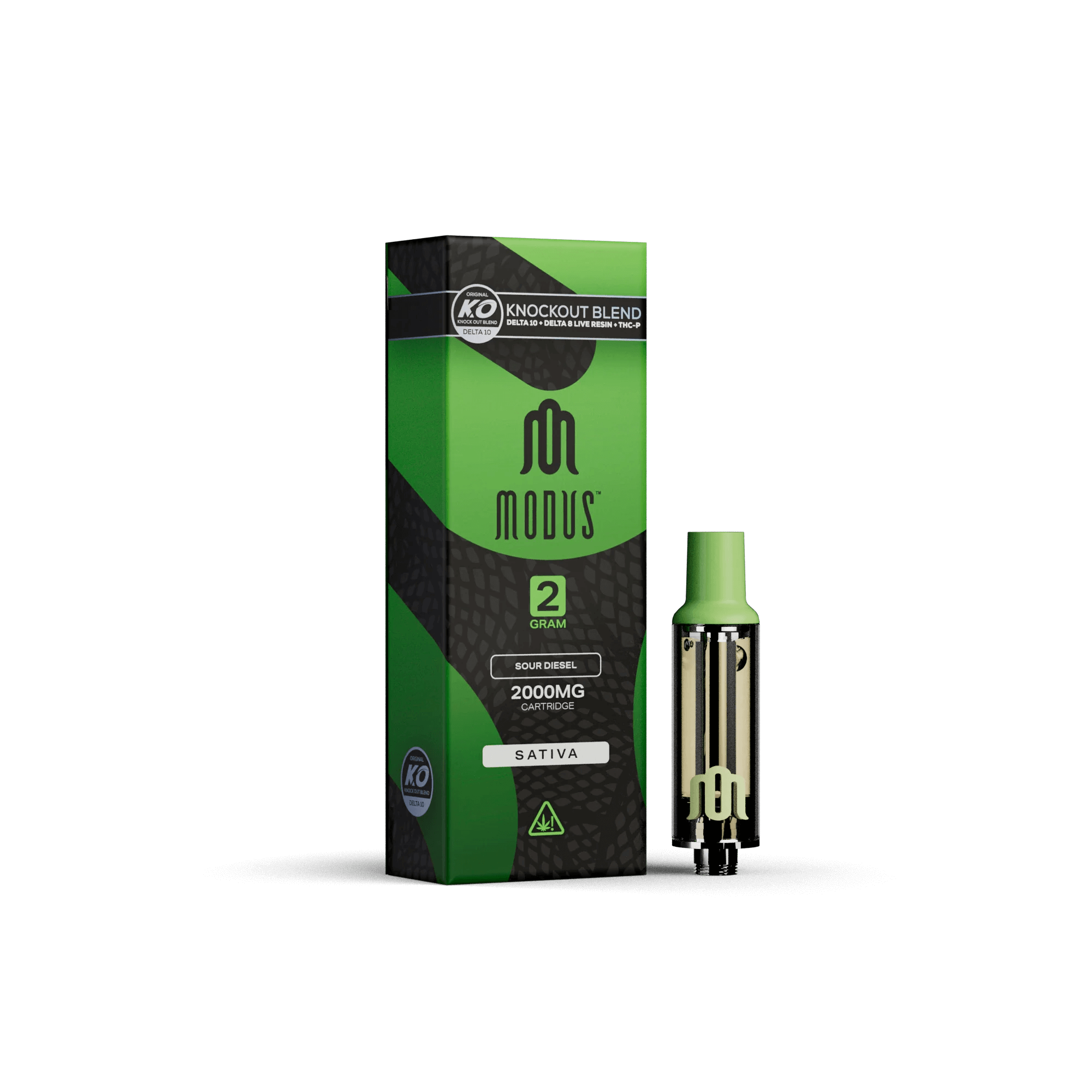 Modus Knockout Blend Vape Cartridge Sour Diesel 2g - Dr.Ganja Modus Knockout Blend Vape Cartridge Sour Diesel 2g - Dr.Ganja