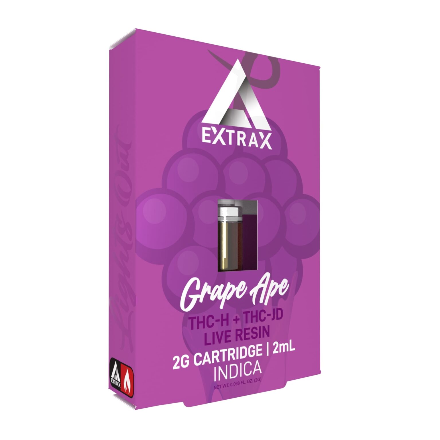 Delta Extrax Lights Out Vape Cartridge Grape Ape 2g Dr Ganja delta-extrax-lights-out-vape-cartridge-grape-ape-2g-dr-ganja