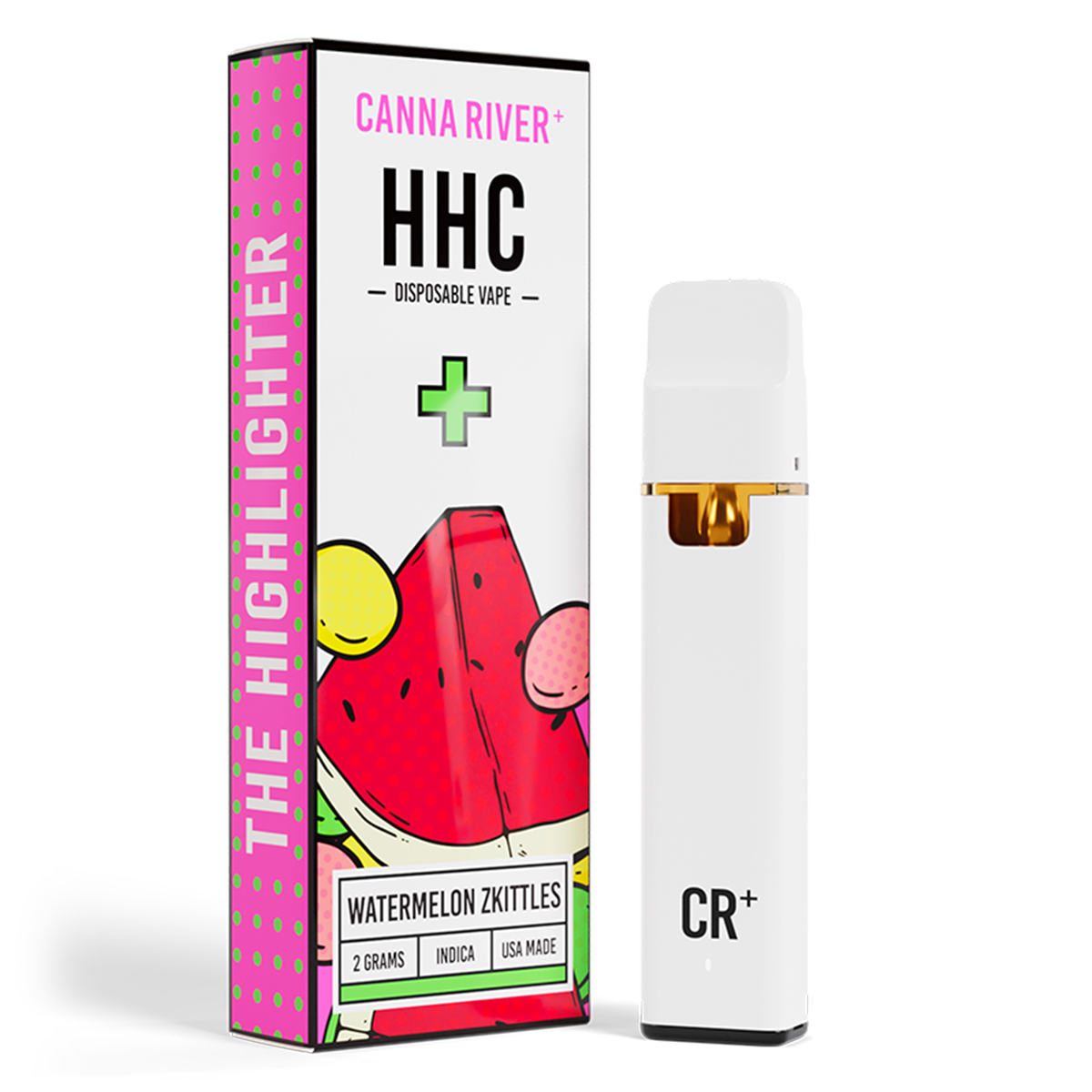 Canna River Hhc Disposable Vape Pen Watermelon Zkittles 2g Drganja
