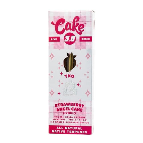 Cake TKO Blend Disposable Vape Pen Strawberry Angel Cake 3g - Dr.Ganja