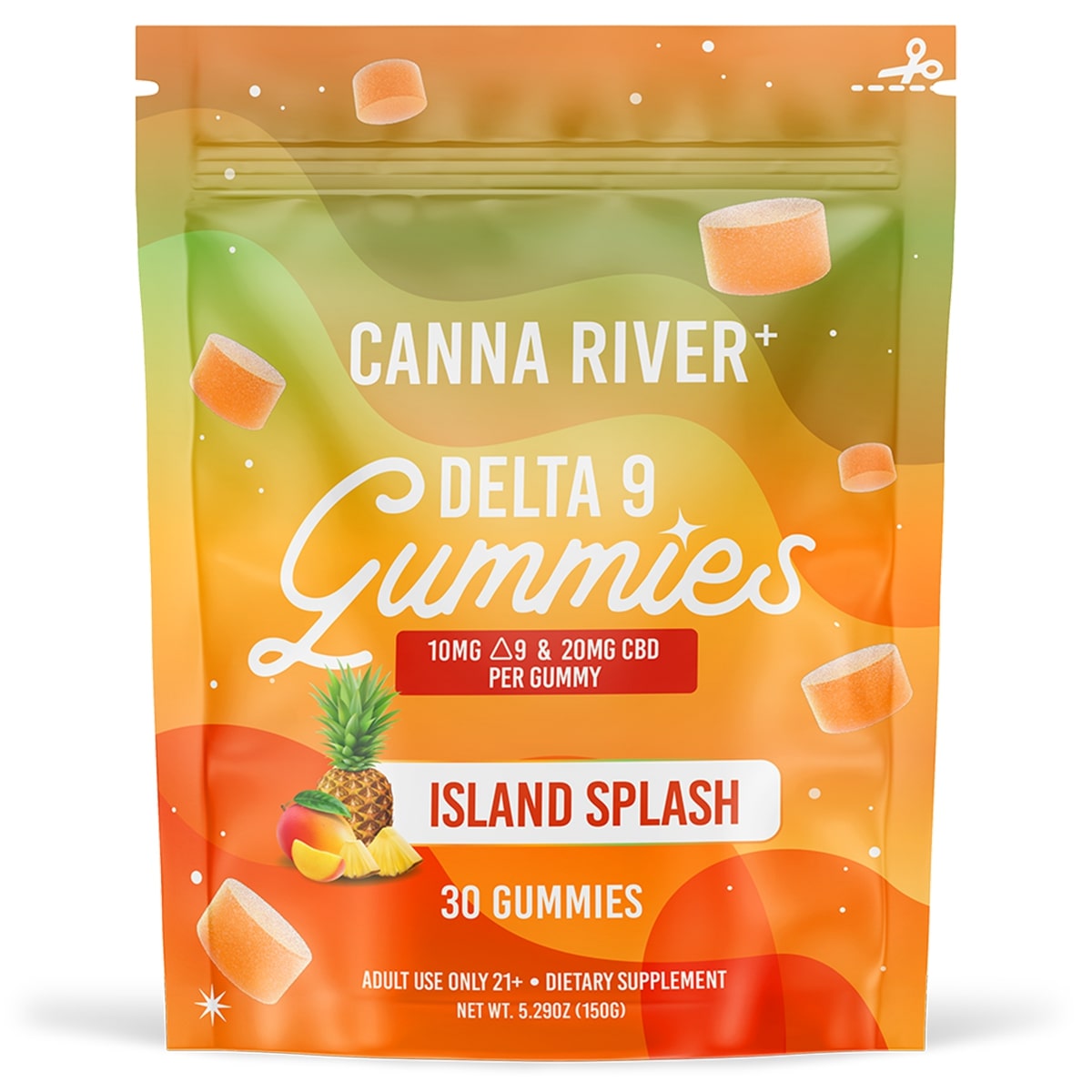 Canna River CBD & Delta 9 Gummies Island Splash 900mg 30ct - Dr.Ganja