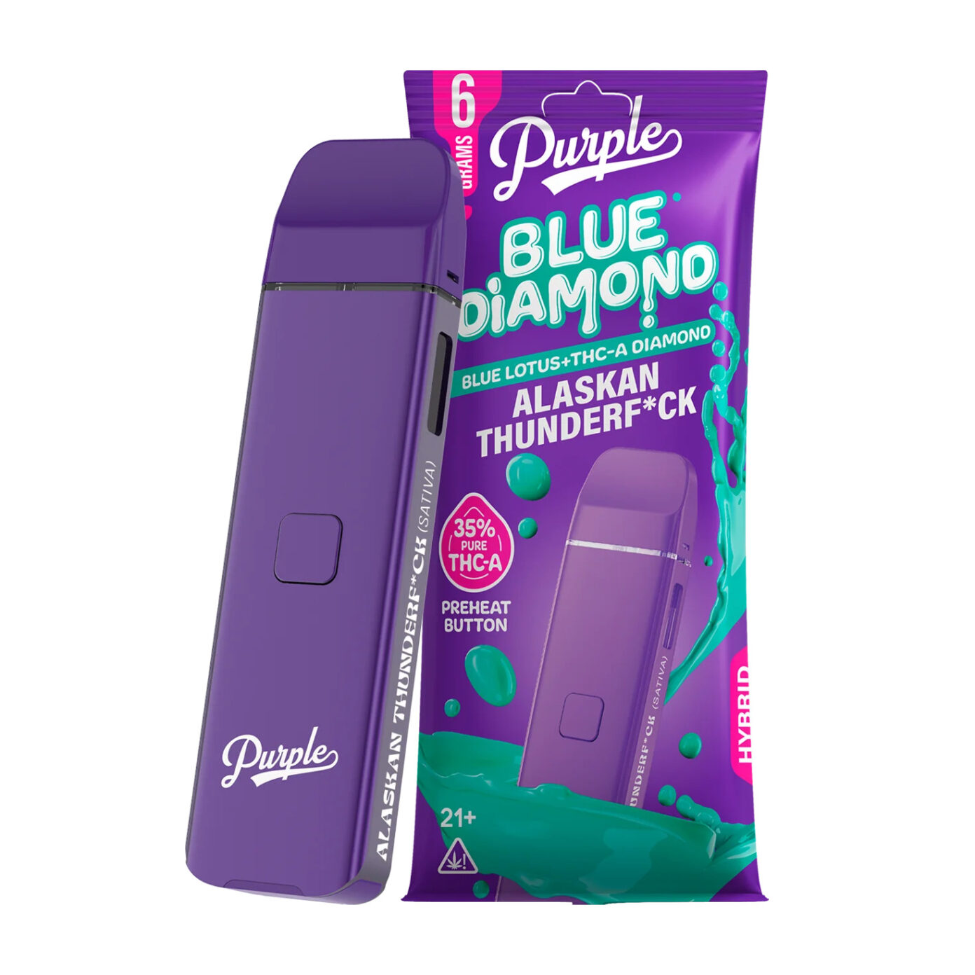 Purple Blue Diamond THCA Disposable 6g - Dr.Ganja
