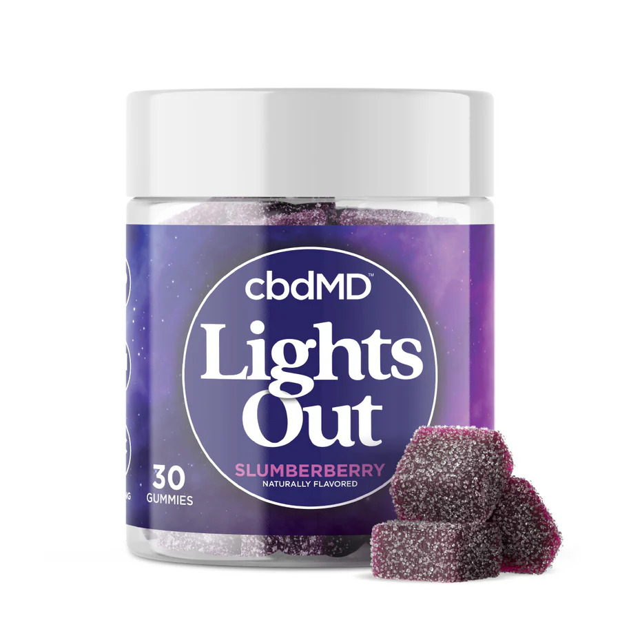 cbdMD Full Spectrum Lights Out Sleep Gummies Slumberberry - Dr.Ganja